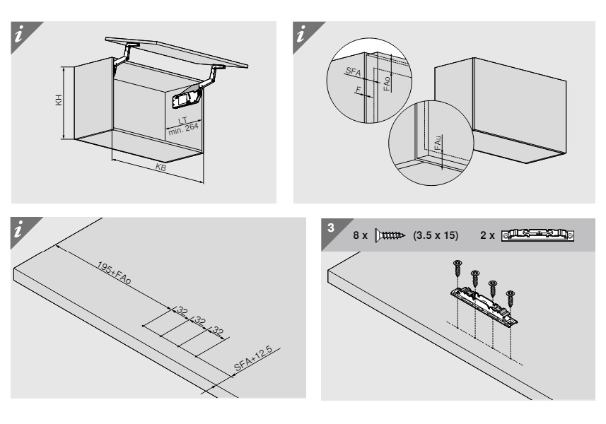 Откидной подъемник АВЕНТОС (AVENTOS) HS top S25 | Мебельная фурнитура BLUM