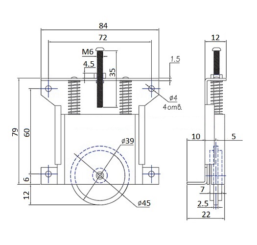 Комплект роликов для шкафа-купе Cappor ST80 Eco| Интернет-магазин ...